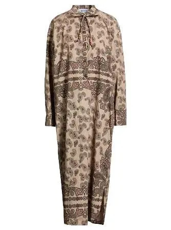 BAZAR DELUXE Paisley-print Maxi Dress - Beige