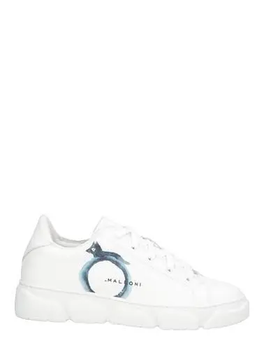 Malloni Leather Low-top Sneakers - Off White