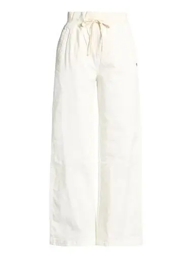 Champion Wide Leg Cotton Blend Pants - White