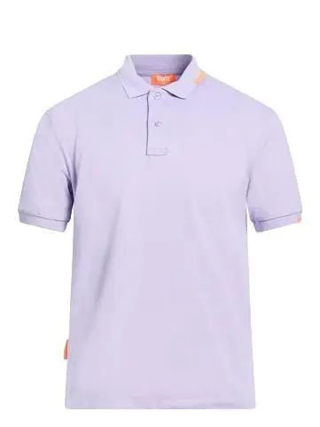 SUNS Polo Shirt Lilac Size Cotton, Elastane - Purple