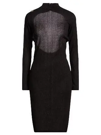 GAVROCHE PARIS Midi Bodycon Knit Dress - Black