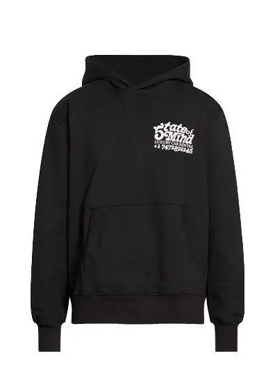 5TATE OF MIND Hooded Sweatshirt With Logo - Black