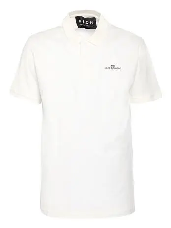 John Richmond Polo Shirt Size Cotton - Off White