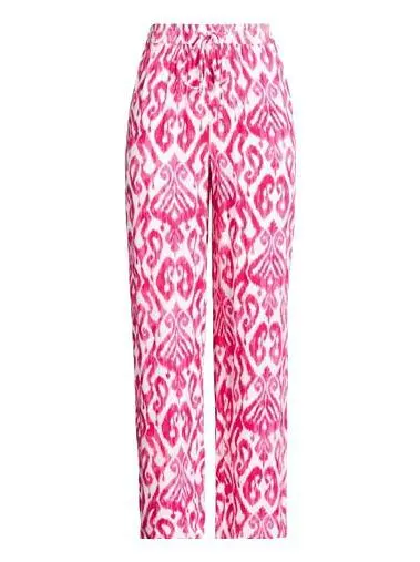 PIECES Wide-leg High-waisted Pants - Pink
