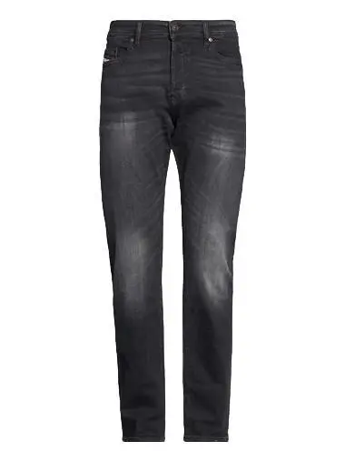 DIESEL® Cotton-elastane Straight-leg Jeans - Black