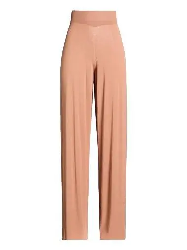 KONTATTO Wide Leg Knit Pants - Beige