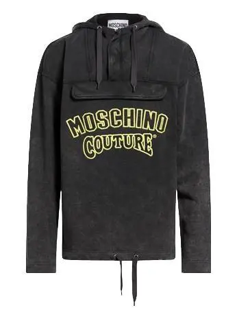 Moschino Cotton Hooded Sweatshirt - Grey