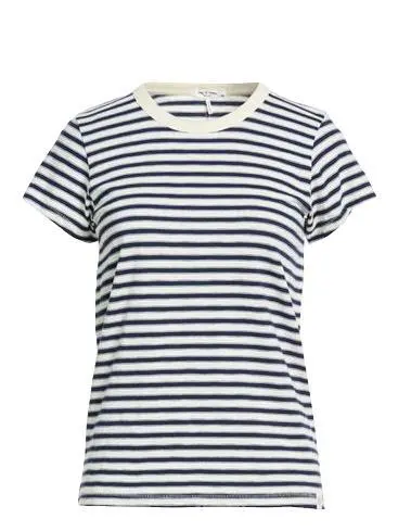 Rag & Bone Printed Striped Jersey T-shirt - White
