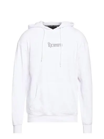 John Richmond Printed Logo Hoodie - White
