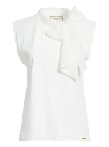 Blumarine Cotton Bow Blouse - White