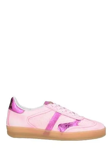 MJUS Low-top Metallic Leather Sneakers - Pink