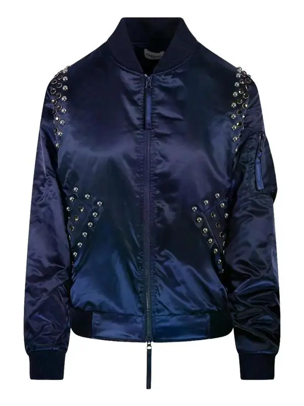 P.a.r.o.s.h Studded Bomber Jacket - Blue