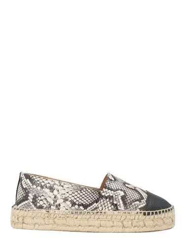 KARIDA Leather Espadrilles - Grey
