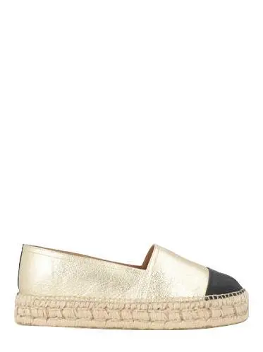 KARIDA Platinum Leather Espadrilles - Grey