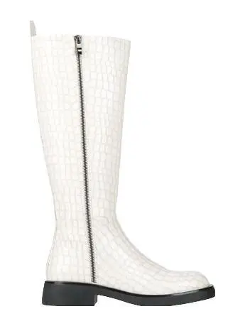 TOSCA BLU Synthetic Boots With Crocodile Print - Ivory