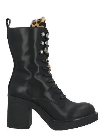 TOSCA BLU Leather Ankle Boots - Black