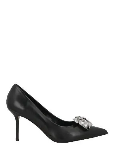 TOSCA BLU Pumps In Leather With Crystal Embellishments - Black