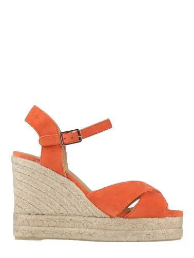 CastaÑer Espadrille Wedge Sandals - Orange