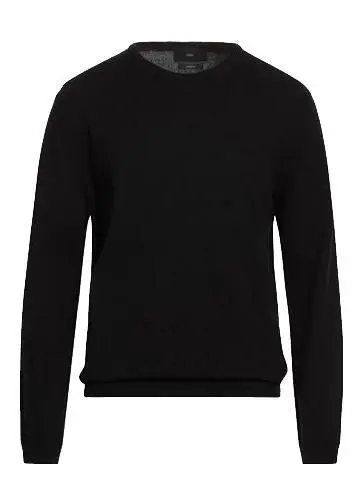 LIU •JO MAN Long Sleeve Crewneck Cashmere And Silk Sweater - Black