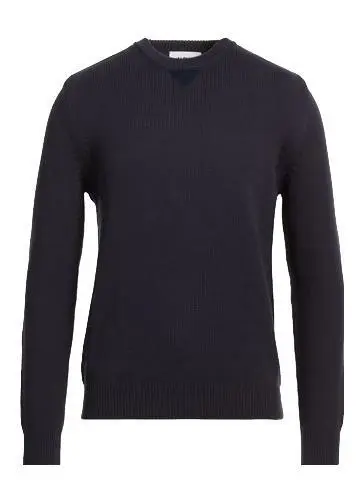 Alpha Studio Sweater In Cotton And Polyamide - Midnight Blue
