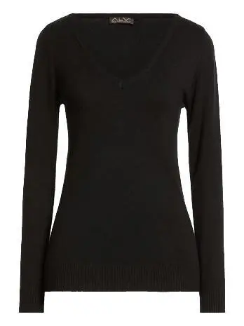 ALV BY ALVIERO MARTINI V-neck Knit Sweater - Black