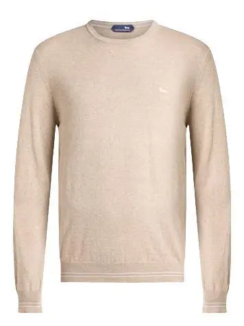 HARMONT & BLAINE Crewneck Long Sleeve Sweater - Beige