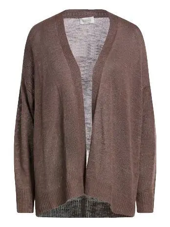 LE STREGHE Knitted Cardigan - Brown