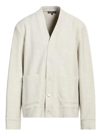 Michael Kors Cotton Elastane Cardigan - Light Grey