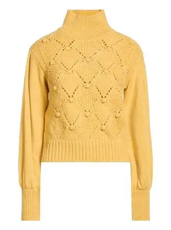 LIU •JO Turtleneck Knit Top - Yellow