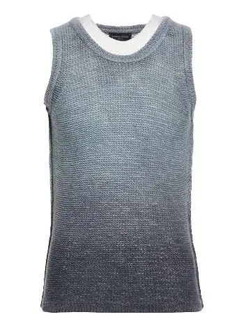 ROBERTO COLLINA Sleeveless Tie-dyed Knit Top - Grey