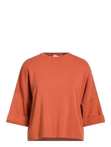 KONTATTO Knit Short Sleeve Sweater - Rust