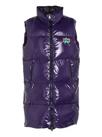 Herno Polyamide Vest With Appliqués - Purple