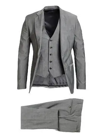 TRUSSARDI Suit Light Size Virgin Wool - Grey