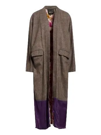 ALESSIA SANTI Wool And Viscose Overcoat - Grey