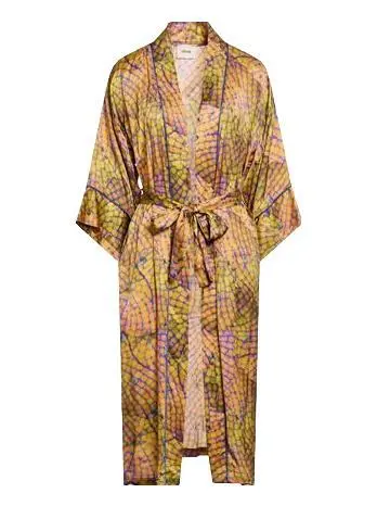 Dixie Viscose Overcoat - Yellow