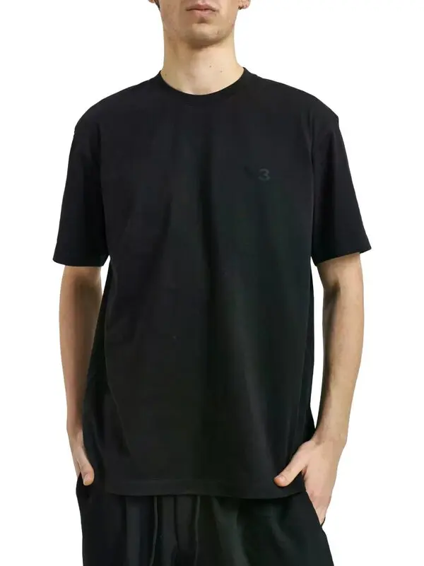 Y3 Tonal-logo T-shirt - Black