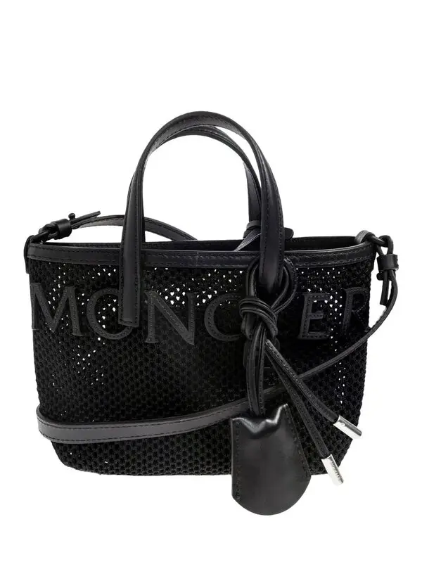 Moncler Logo-lettering Tote - Black