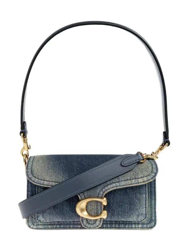COACH Tabby Denim Applique Tote Bag - Blue