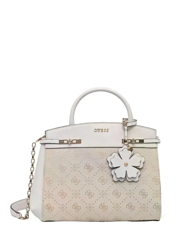 Guess Flower-charm Tote Bag - Grey