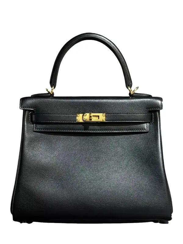 Hermès Kelly Leather Bag - Black