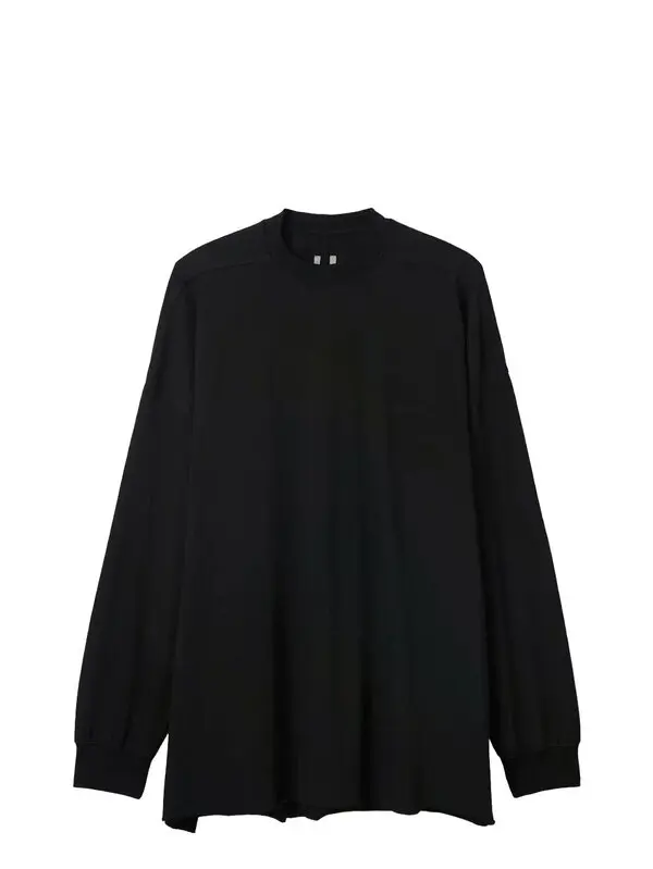 Rick Owens Long Sleeve Crewneck Sweatshirt - Black