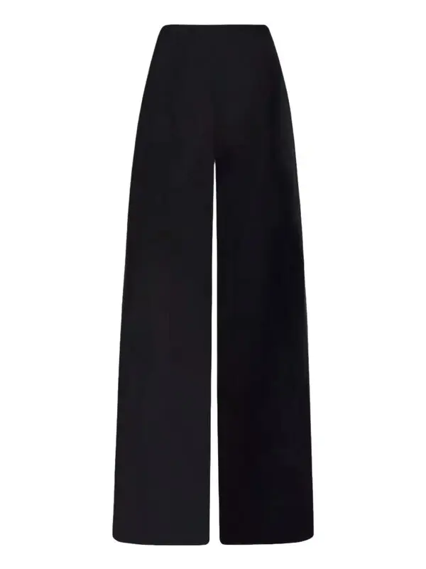 GEMY MAALOUF Wide-leg Wool Trousers - Black