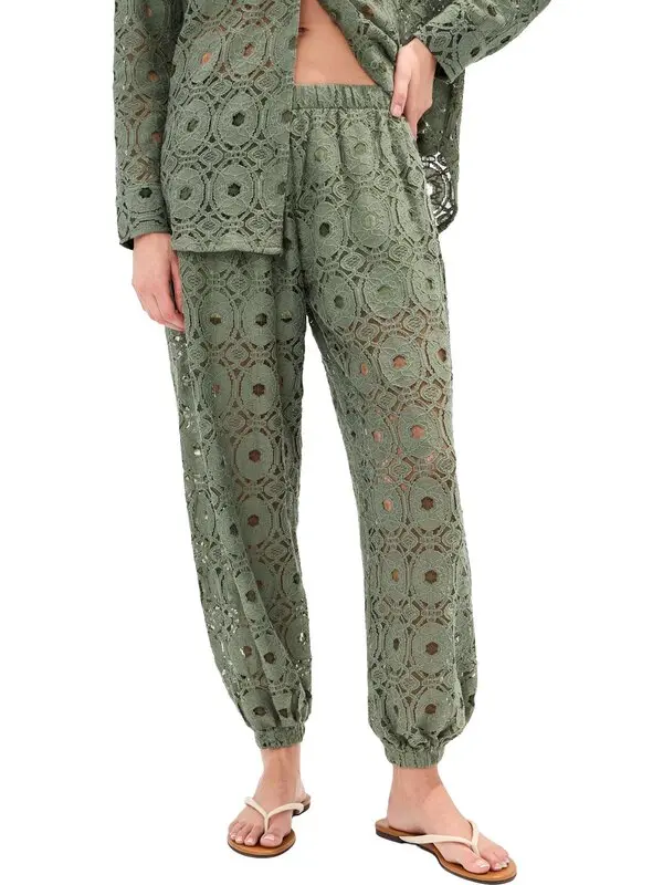 LE BOP Briar Lace Pants - Olive
