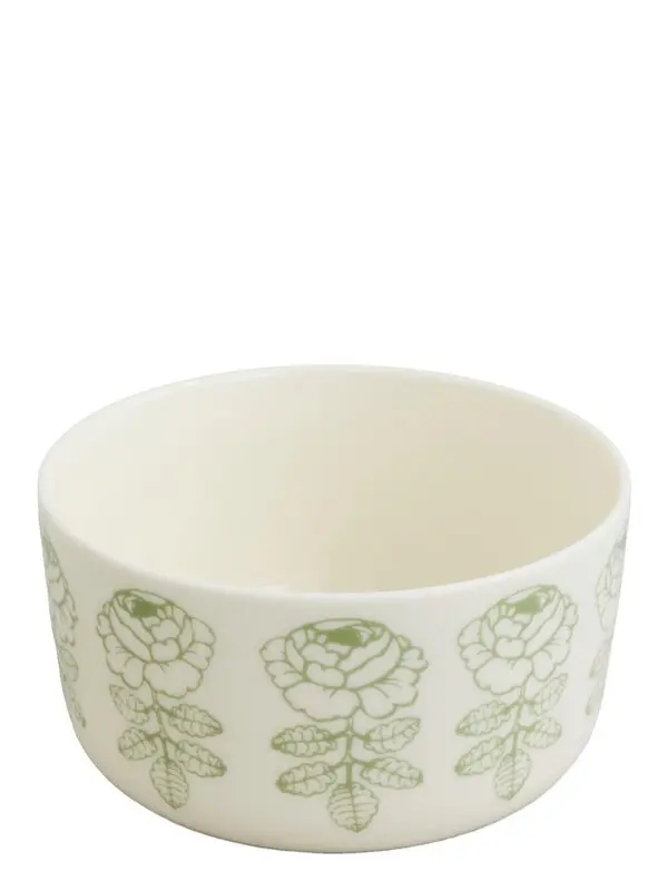 Marimekko Oiva Vihkiruusu Bowl - White/sage