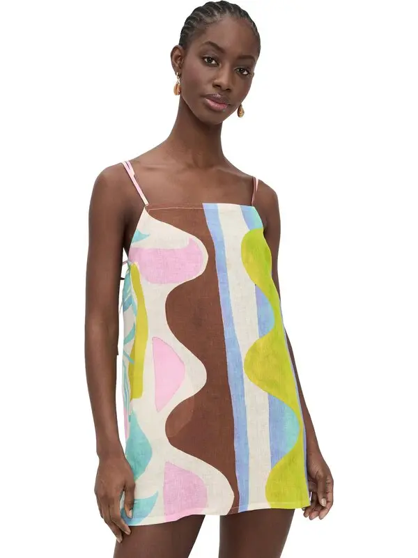 VITAMIN A Delia Mini Dress - Coast Colorblock