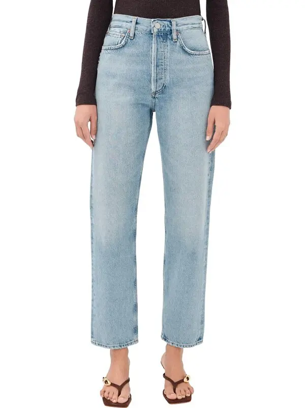 AGOLDE 90s Pinch Waist High Rise Straight Jeans - Addition