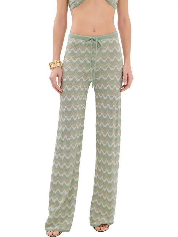 Devon Windsor Fiora Stripe Knit Pants - Aloe