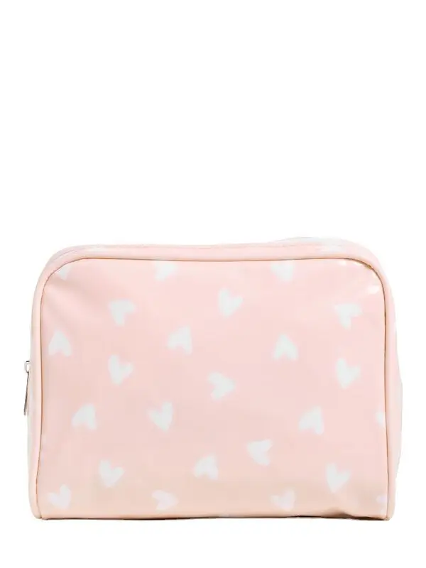 WEEZIE Small Toiletry Bag - Pink Hearts