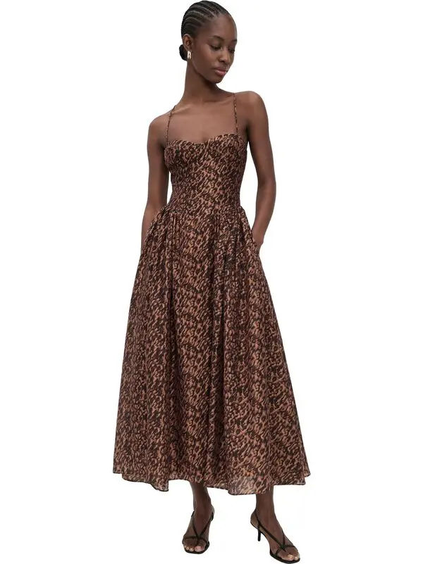 Bardot Estie Printed Maxi Dress - B Leopard