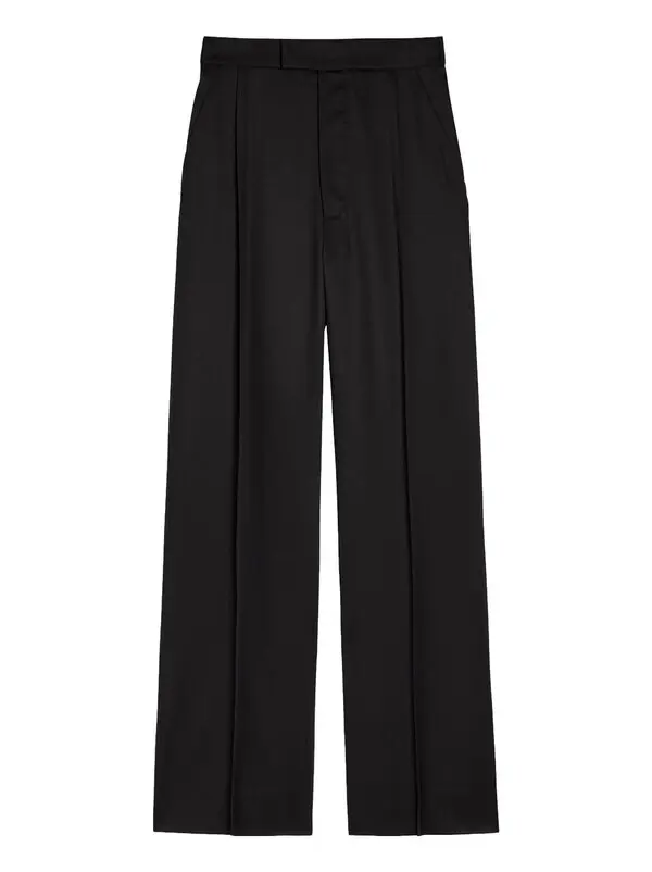 VIVIENNE WESTWOOD Wide-leg Wool Trousers - Black